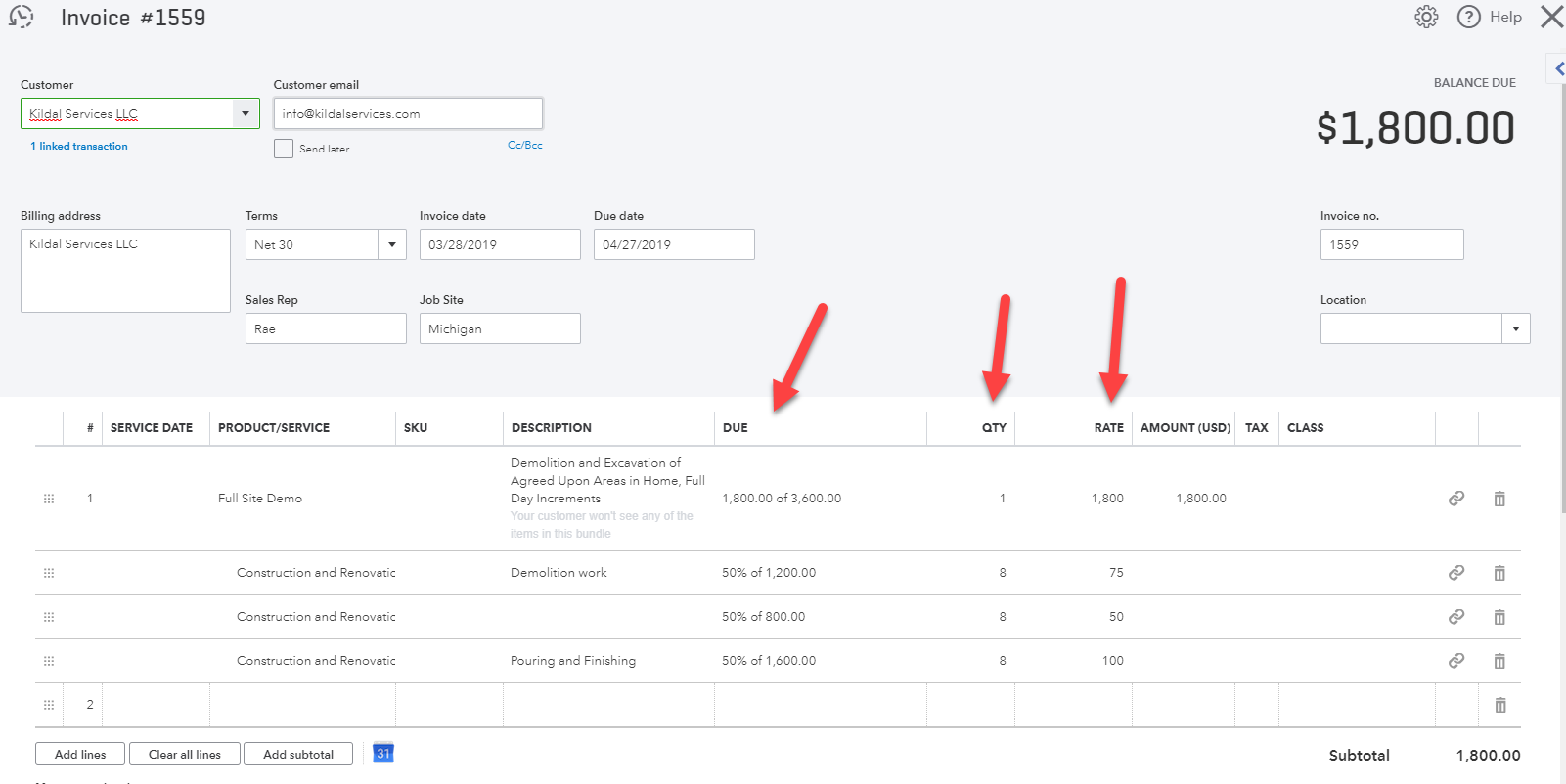QuickBooks Progress Invoicing Step by Step Instructions For Progress 